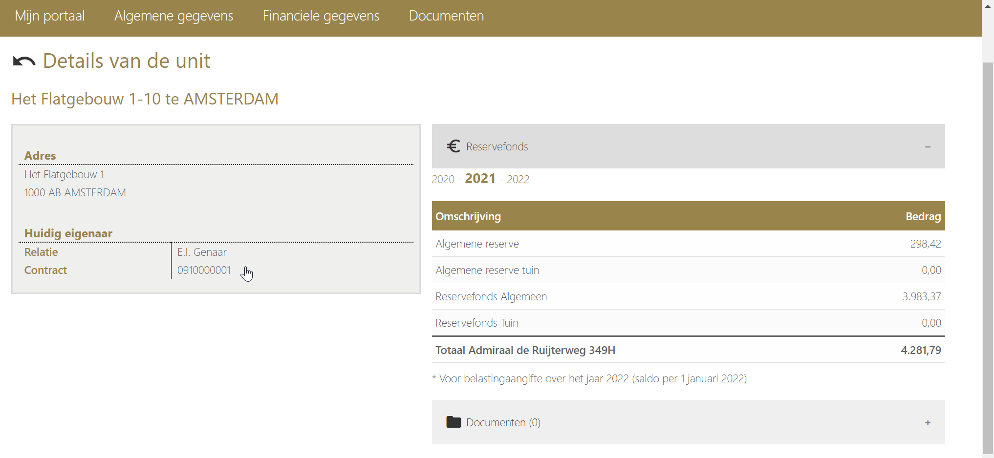 Het menu Algemene gegevens - Keijzer Administratie